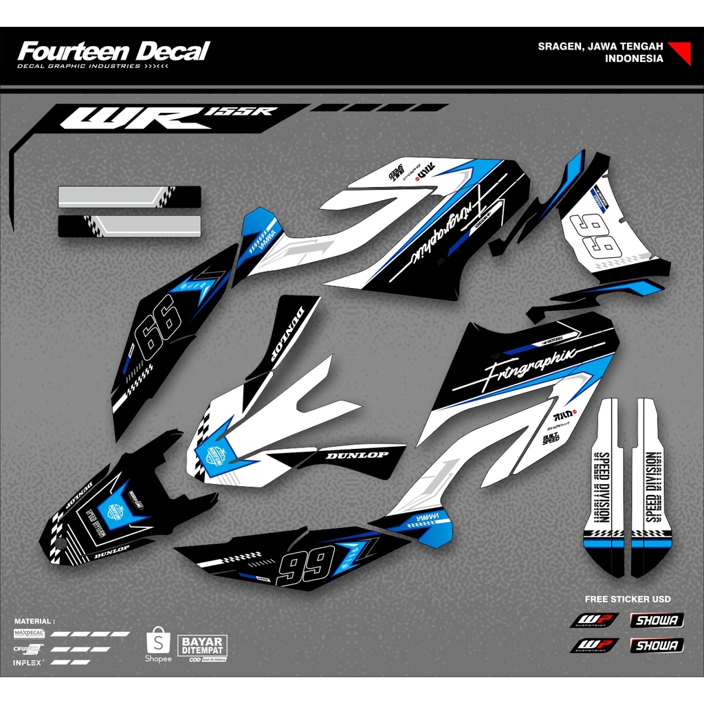 รูปลอก wr 155 - สติ๊กเกอร์ yamaha wr 155 4 มอเตอร์ DECAL | Shopee Thailand
