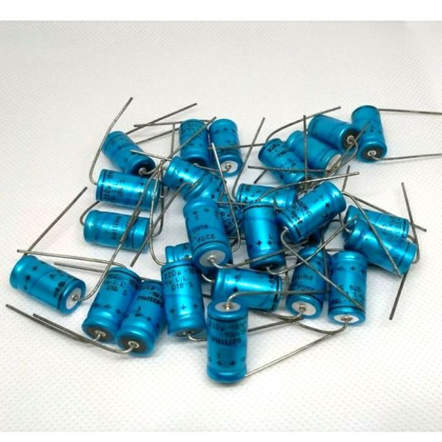 คาปาซิเตอร์ CAPACITOR PHILIPS Vishay Axial Type BC 220uF/16V for audio | Shopee Thailand