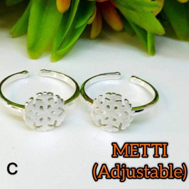 Nishaaz แหวนเงิน 925 Metti (คู่) / นิ้วเท้า ( ) | Shopee Thailand
