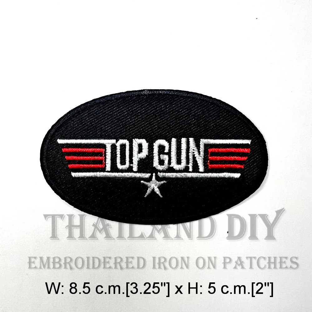 ตัวรีดติดเสื้อ ชุดนักบิน Topgun นักบินทหารอากาศ Top Gun wop Patch งานปัก DIY ตัวรีด อาร์ม F16 ...