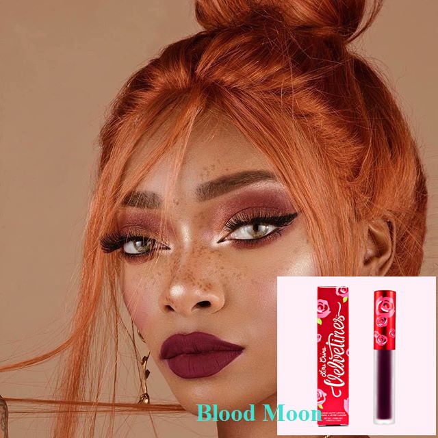 Lime Crime รุ่นจิ้มจุ่ม matte velvetines สี BloodMoon แดงเข้ม เนื้อแมท ...