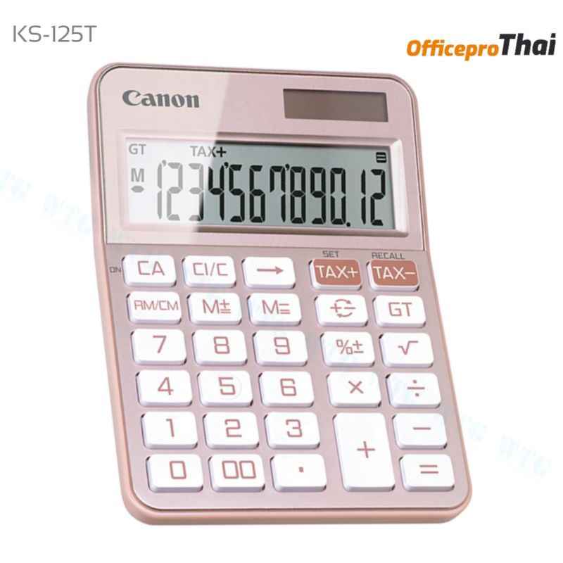 เครื่องคิดเลขตั้งโต๊ะ 12 หลัก แคนอน รุ่น KS-125Tเครื่องคำนวณ แบบตั้ง ...
