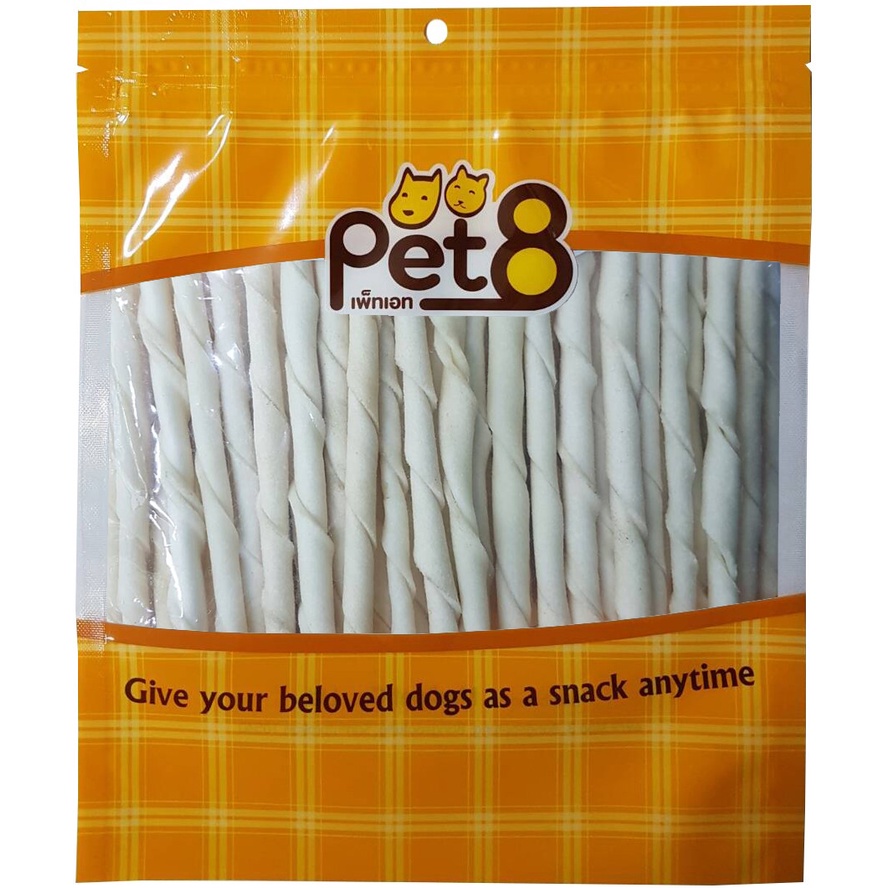 แท่งหนังเกลียว ขัดฟัน (Twisty Stick) รสไก่ ตับ เนื้อ ขัดฟัน no cal no ...