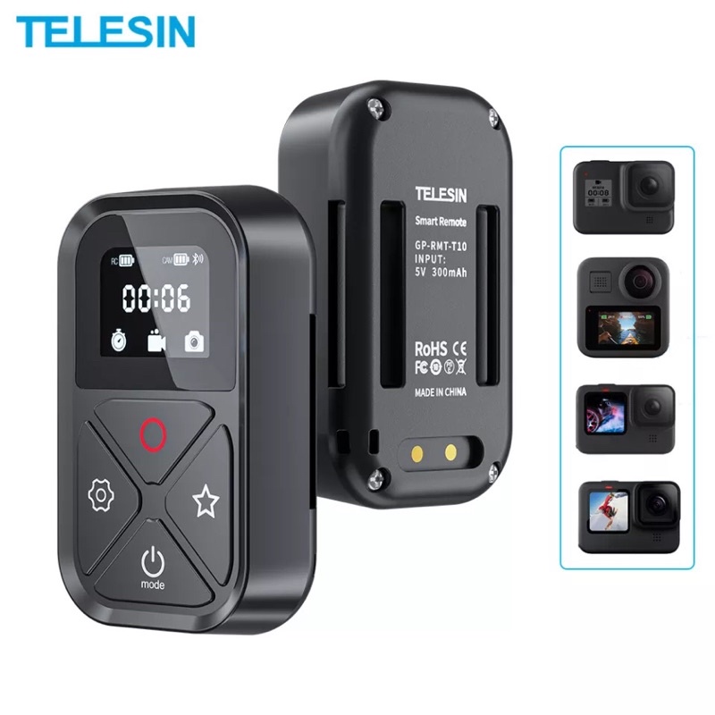 TELESIN GoPro Hero 12 / 11 / 10 / 9 / 8 / GoPro Max Wifi Remote Control ...