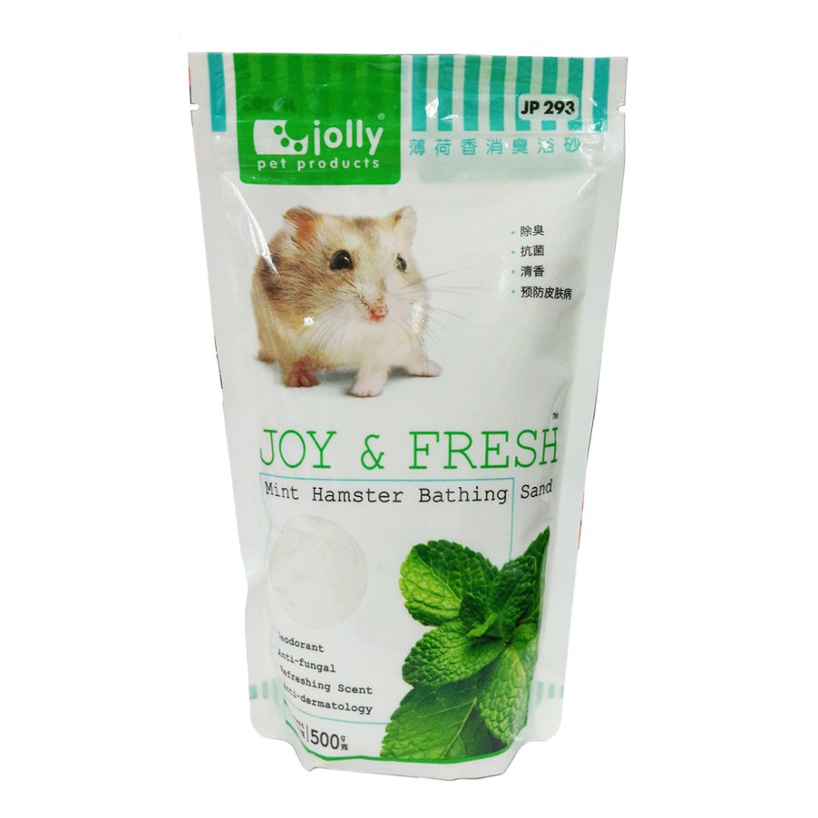 jolly JOY & FRESH ทรายอาบน้ำหนูแฮมสเตอร์ กลิ่นมิ้นต์ (500g) (JP293) | Shopee Thailand