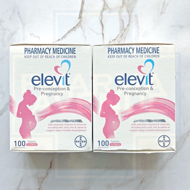 Elevit Pregnancy Multivitamin & Mineral Supplement 100 เม็ด (บางกล่อง ...