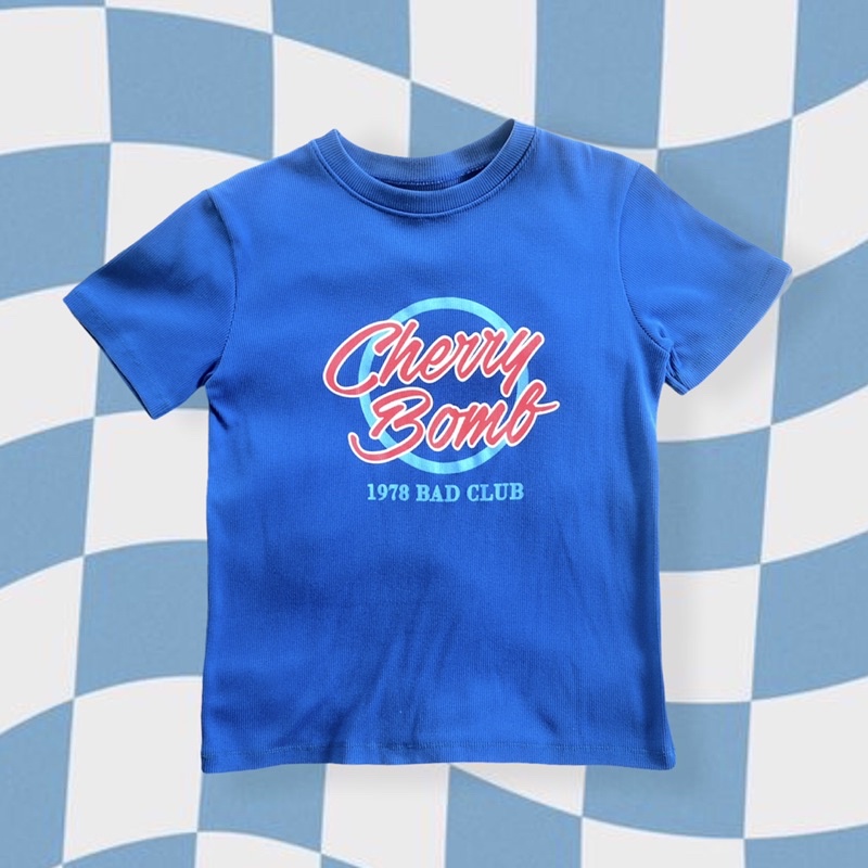 เสื้อCherry Bomb blue | Shopee Thailand