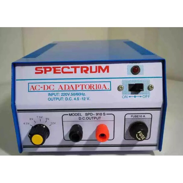 Spectrum SPD-910S หม้อแปลงไฟ Adaptor AC 220V เป็น DC 12V 10แอมป์ ปรับ ...