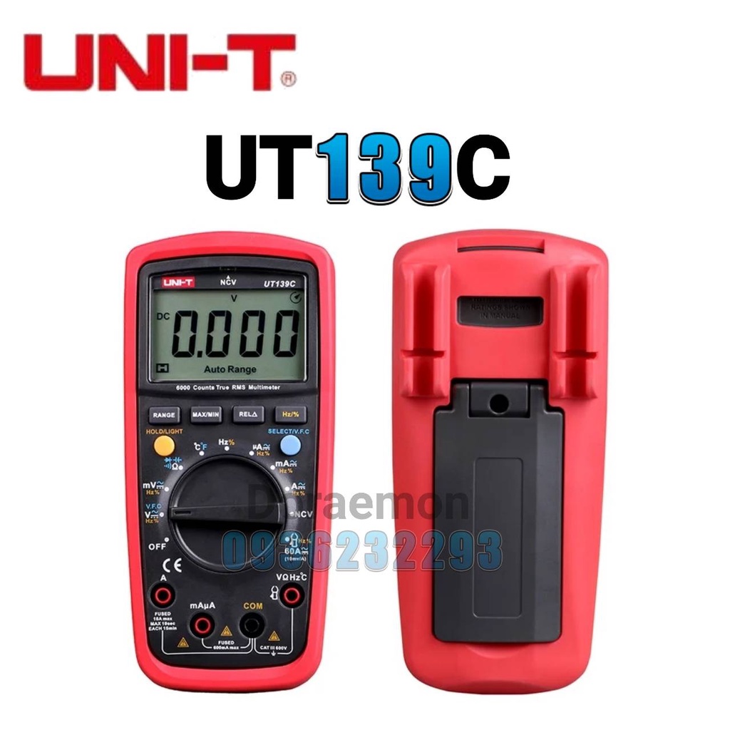 UNI-T UT139C มัลติมิเตอร์ดิจิตอล อนาล็อคมัลติมิเตอร์ มิเตอร์วัดไฟแบบดิจิตอล | Shopee Thailand