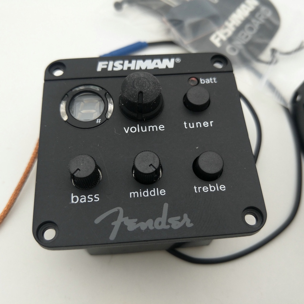Hs-fishman ISYS 301 โมเดลกีตาร์ พรีแอมป์ EQ จูนเนอร์ Piezo ปิ๊กอัพ ตี ...
