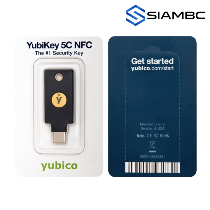 YubiKey 5C NFC FIDO U2F FIDO2 Yubico Security Key 2FA ป้องกันการแฮก ...