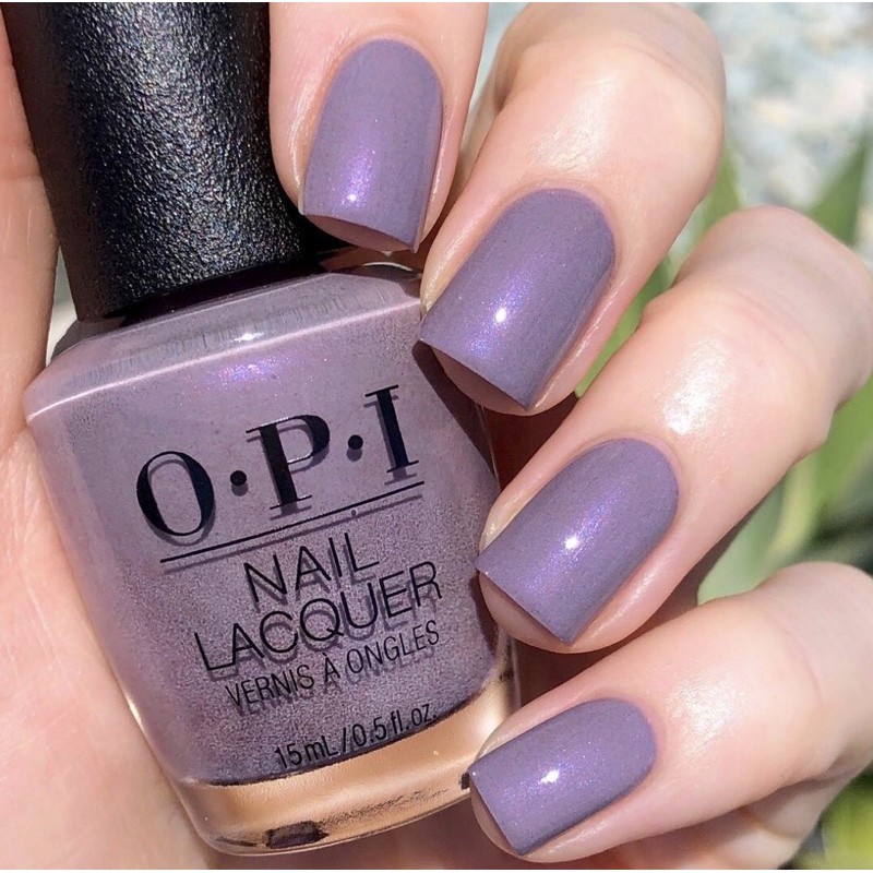 พร้อมส่ง OPI Addio Bad Nails, Ciao Great Nails ม่วงอ่อนอันเดอร์โทนเทาพร้อมชิมเมอร์ม่วงมาเจนต้า ...