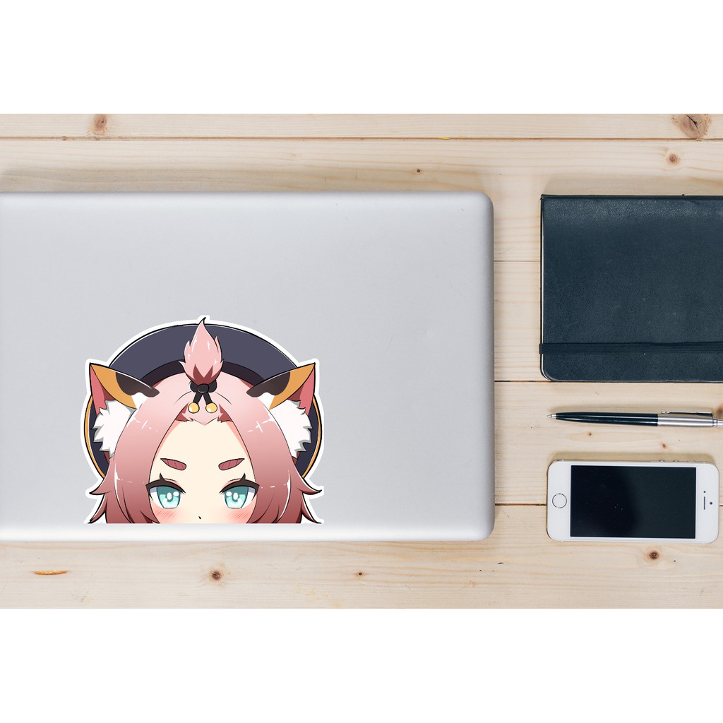 GenShin Impact Diona สติ๊กเกอร์ 2 ชิ้น Half face GenShin Impact Sticker ...