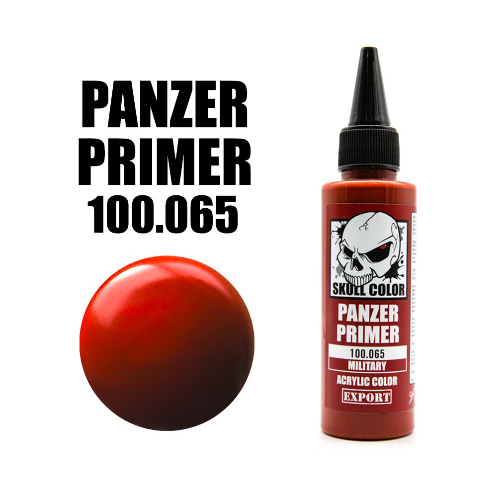 Skull Color 065 Panzer Primer สีสูตร Acrylic ผสมสำเร็จสำหรับแอร์บรัช ...