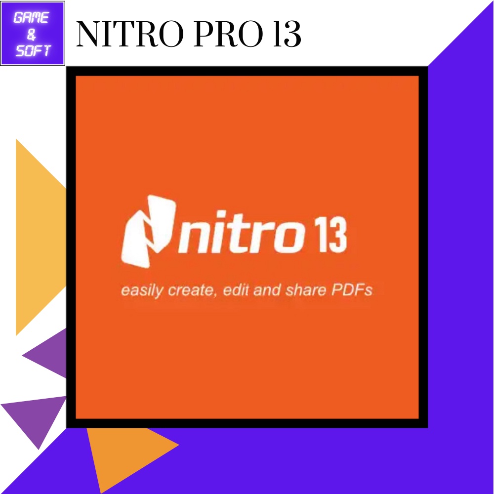 💻 Nitro Pro 13 (Full) ถาวร โปรแกรมเปิดและแก้ไขไฟล์ PDF 💻 | Shopee Thailand
