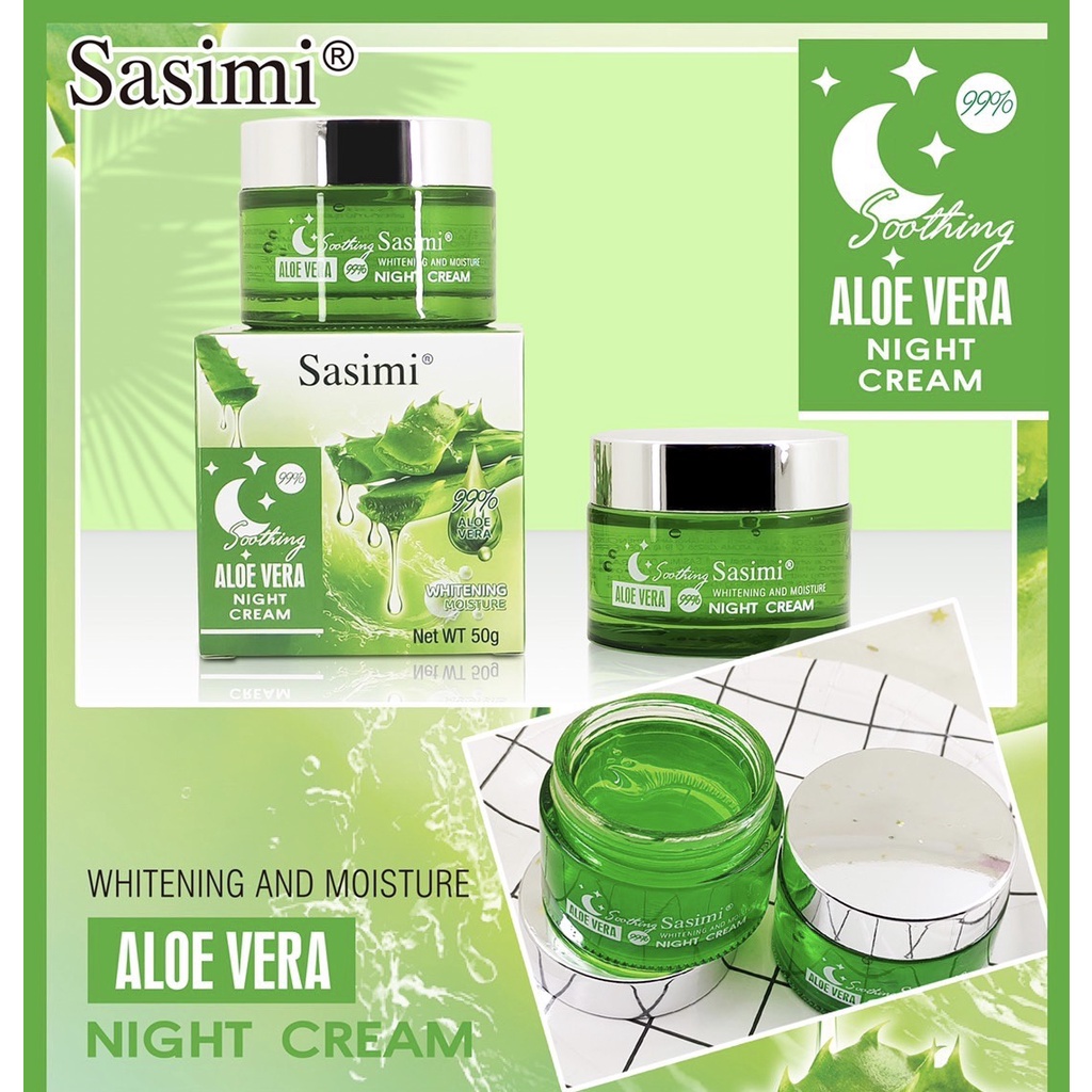 SASIMI Night Cream ไนท์ครีม ครีมบำรุงผิวกลางคืน 2สูตร | Shopee Thailand