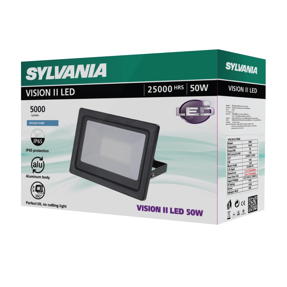 Sylvania LED Floodlight โคมฟลัดไลท์แอลอีดี โคมสปอร์ตไลท์ VISION II LED ...