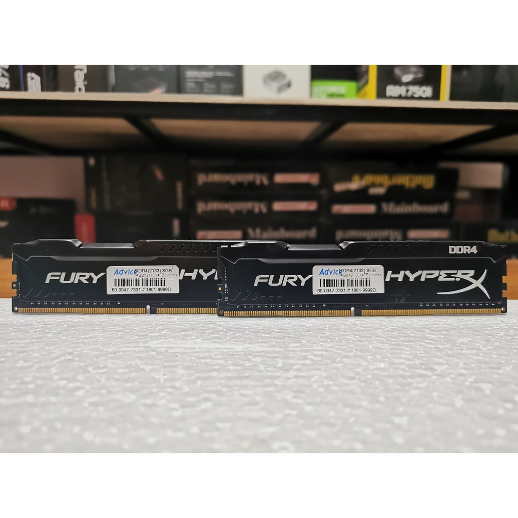 RAM kingston HyperX Fury 8gb 4*2 (DDr4 bus 2133) | Shopee Thailand