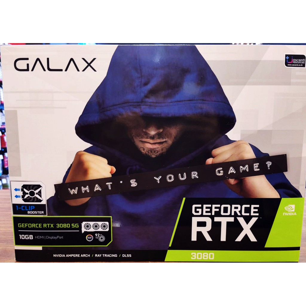 การ์ดจอเล่นเกม GALAX VGA CARD RTX 3080 SG (1-Click OC) | Shopee Thailand