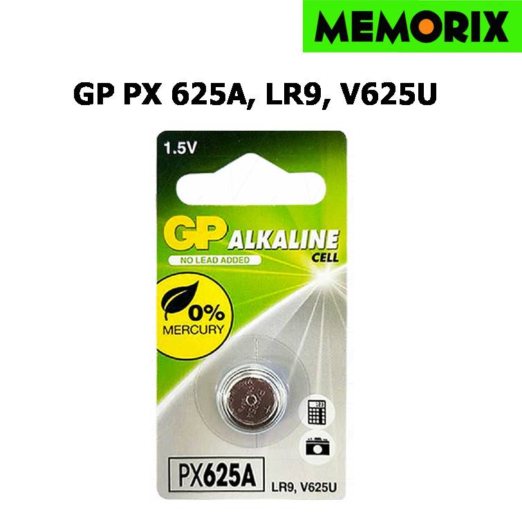 GP PX 625A-C1 / LR9 - Button Cell Battery, Alkaline, LR9, 190mAh, 1.5V ...