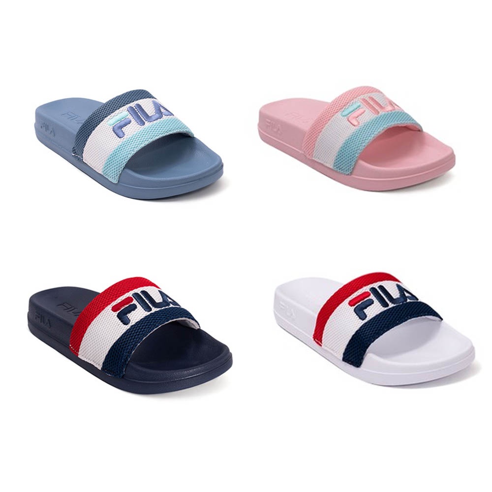 Fila Collection ฟีล่า รองเท้าแตะ รองเท้าแบบสวม รองแฟชั่น สำหรับเด็ก I ...
