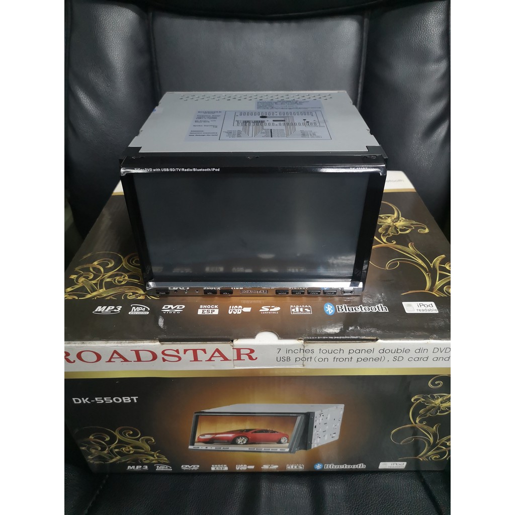 เครื่องเล่นพร้อมจอ DVD ROADSTAR 2 DIN DK-550BT 7นิ้ว ครบครันทุกฟังชั่น ...