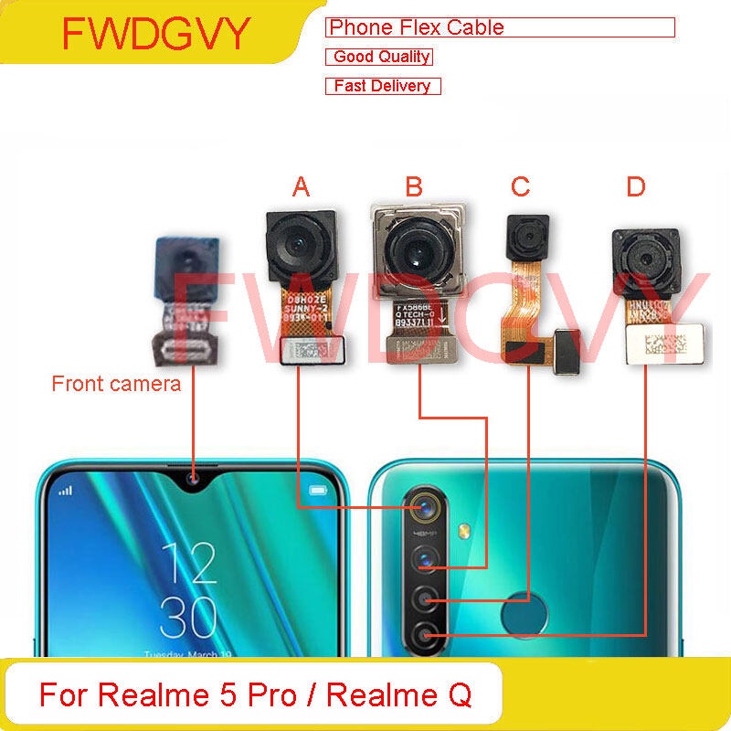 กล้องหน้า ของแท้ แบบเปลี่ยน สําหรับ OPPO Realme 5 Pro Realme Q | Shopee Thailand