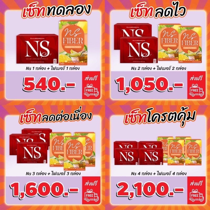 Ns อาหารเสริมลดน้ำหนัก [จัดโปรคู่] สำหรับคนดื้อยาผ่านยามาเยอะลดยากอ้วน ...