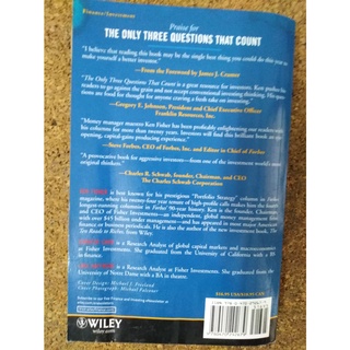 หนังสือ The Only Three Questions That Count (Investing by Knowing What ...