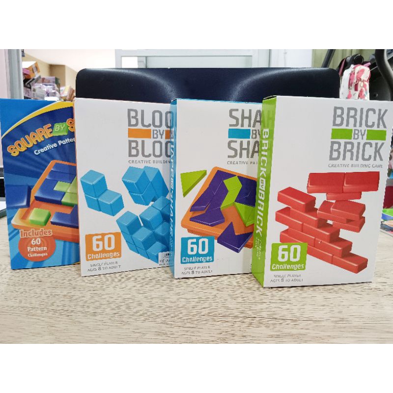 🏅Kids learning🏅เกมส์ฝึกสมอง Block Shape Brick Square บอร์ดเกมส์ Uno ...