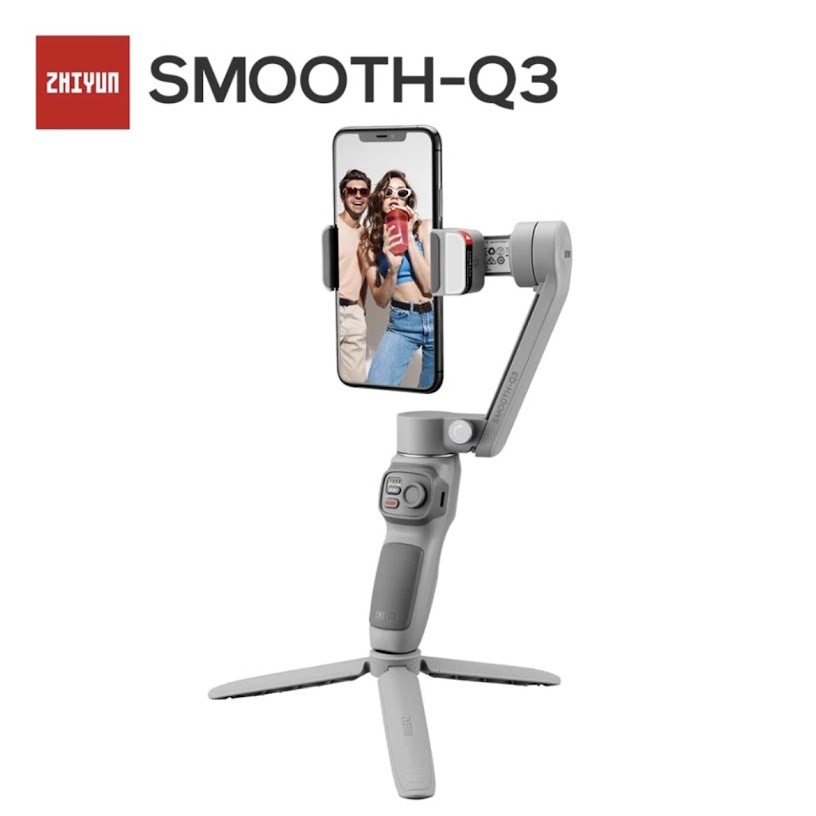พร้อมส่ง ZHIYUN SMOOTH Q3 Stabilize มาร์ทโฟน Gimbal 3แกนยืดหยุ่นโทรศัพท์เติมแสงสำหรับสมาร์ทโฟน ...