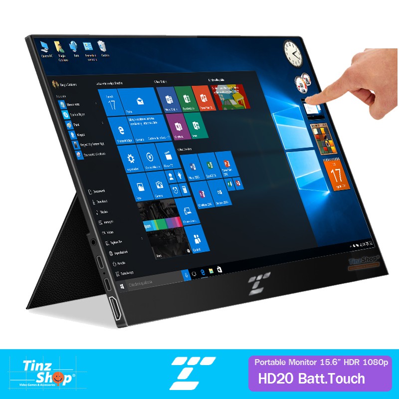 Zint HD20 : Batt+Touch จอพกพาทัชสกรีน แบตเตอรี่ในตัว Gaming Portable ...