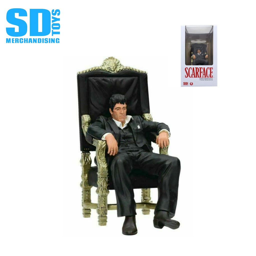 (SD TOYS) Movie Icons: Scarface Tony Montana on Throne Figure | Shopee ...
