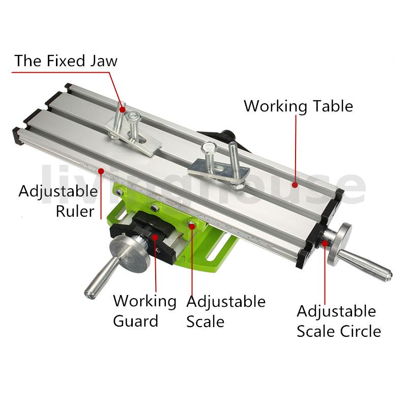 Adjustable Work Table Vise Mini Precision Multifunction Milling Machine ...