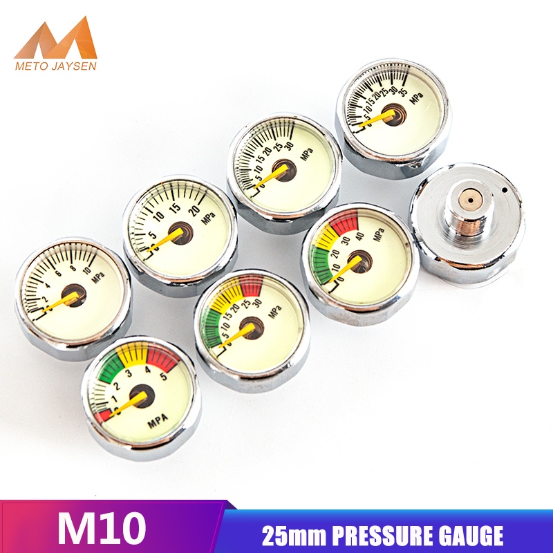 เครื่องวัดความดันอากาศ PCP 5Mpa 10Mpa 20Mpa 30Mpa 35Mpa 40Mpa 1 นิ้ว เกลียว M10x1 25 มม. 1 ชิ้น ...