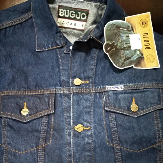 เสื้อยีนส์ ชาย jacket ยีนส์แท้ ผ้าหนา งานไทย Bugjo เนื้อผ้าดี ตัดเย็บ ...