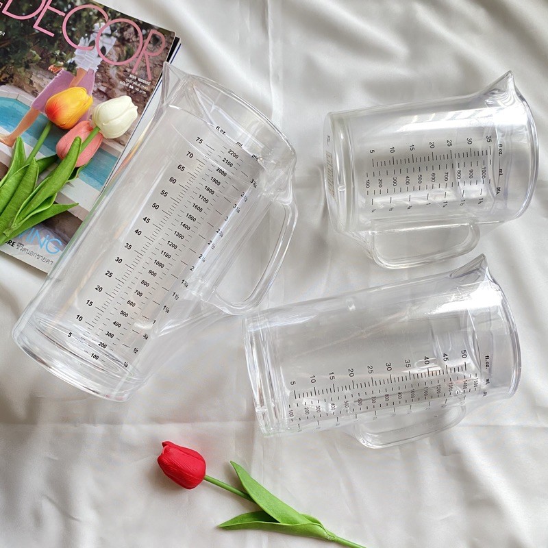 เหยือกพลาสติกใสใส่น้ำ 1000/1500/2200 ml. | Shopee Thailand
