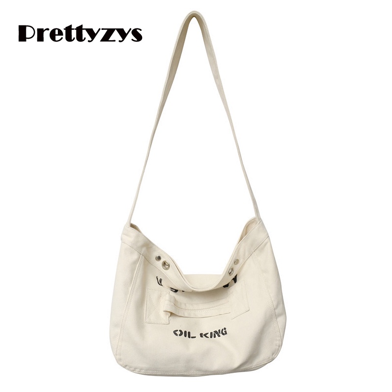 Canvas Bag Prettyzys 2022 Korean Large capacity For Women | Shopee Thailand