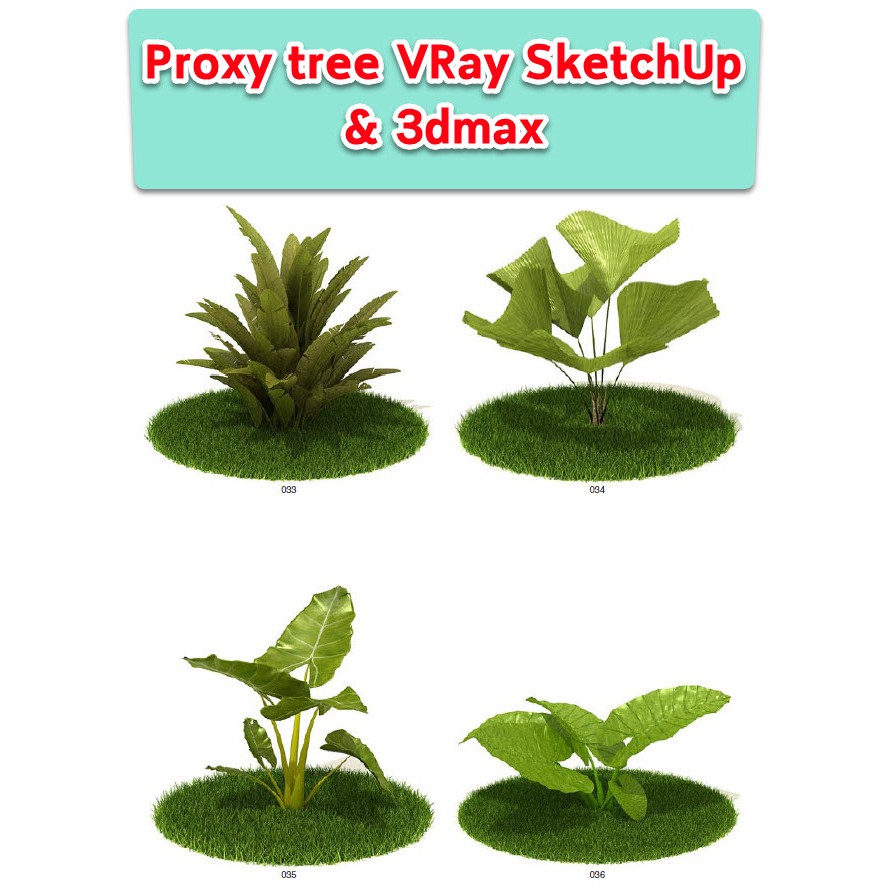 Proxy tree for VRay SketchUp & 3dMax (Archmodel v.42) | Shopee Thailand