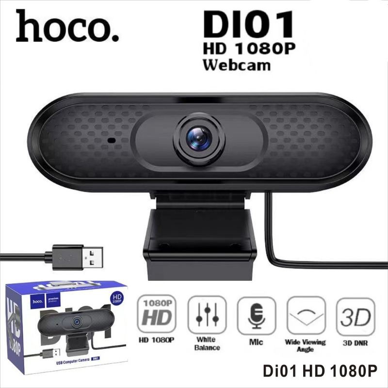 Hoco DI01 Web Camera 1080P webcam กล้องเว็บแคม ความละเอียด 1080P และ 2K ...