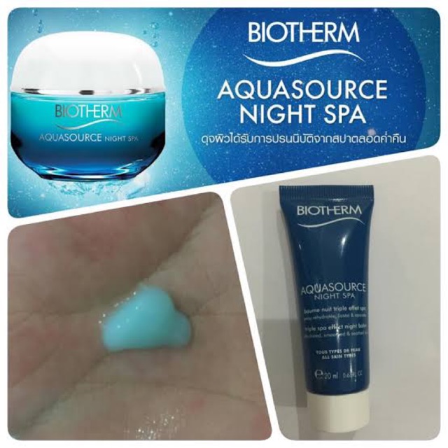 🔥พร้อมส่ง แท้ 🔥Biotherm Aquasource Night Spa 20ml | Shopee Thailand