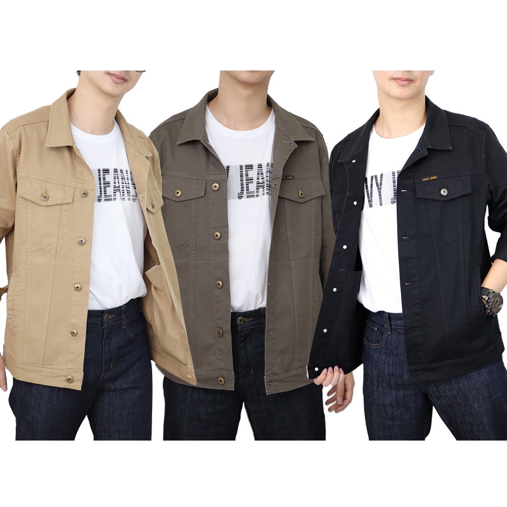 ิBOVY X JACKET-PREMIUMCOTTON -เสื้อแจ็คเก็ตผ้าพรีเมี่ยมคอตตอลทวิล เขียว ...