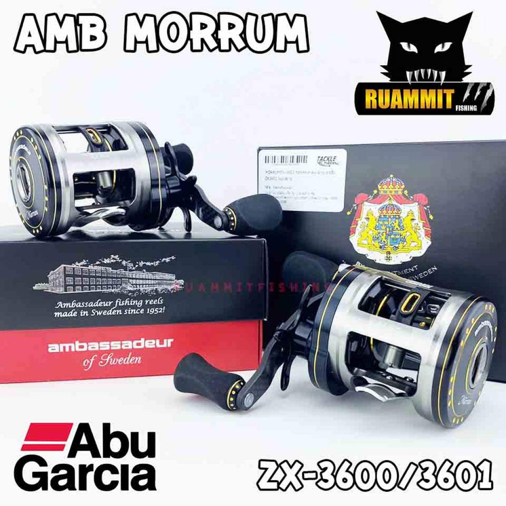 รอกตกปลา อาบูการ์เซีย มอรั่ม ABU GARCIA AMBASSADEUR MORRUM ZX-3600/3601 (มีทั้งหมุนขวาและหมุน ...