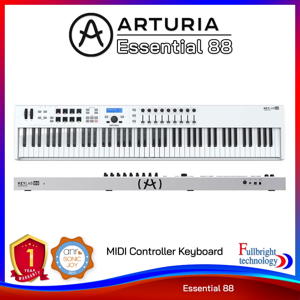 Arturia KeyLab Essential 88 MIDI Keyboard 88 คีย์ มาพร้อมกับ 8 Pads 8 ...
