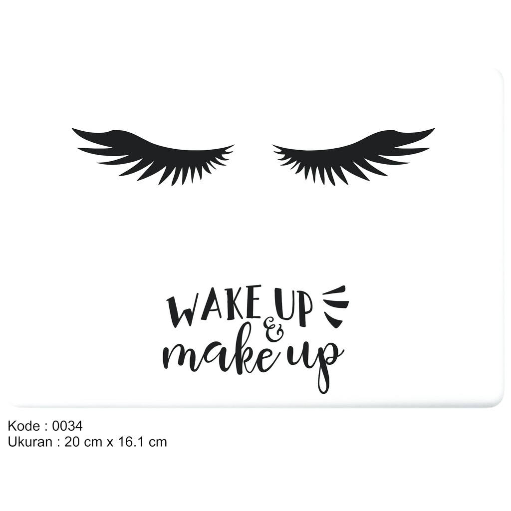สติ๊กเกอร์แล็ปท็อป / Car Wake Up Make Up Decal | Shopee Thailand