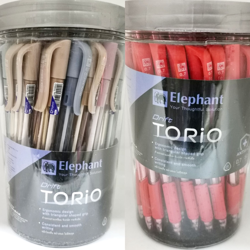 (50 ด้าม) ปากกาตราช้าง Elephant Drift TORIO 0.7 | Shopee Thailand