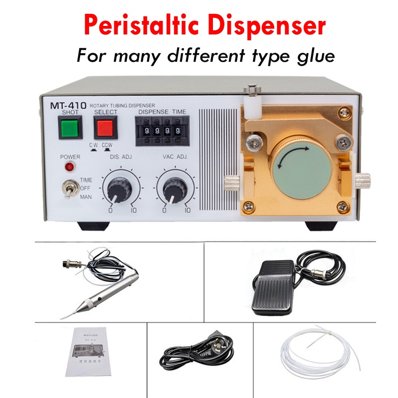 MT-410 Peristaltic Glue Dispenser Original Auto Solder Paste Dispensing ...