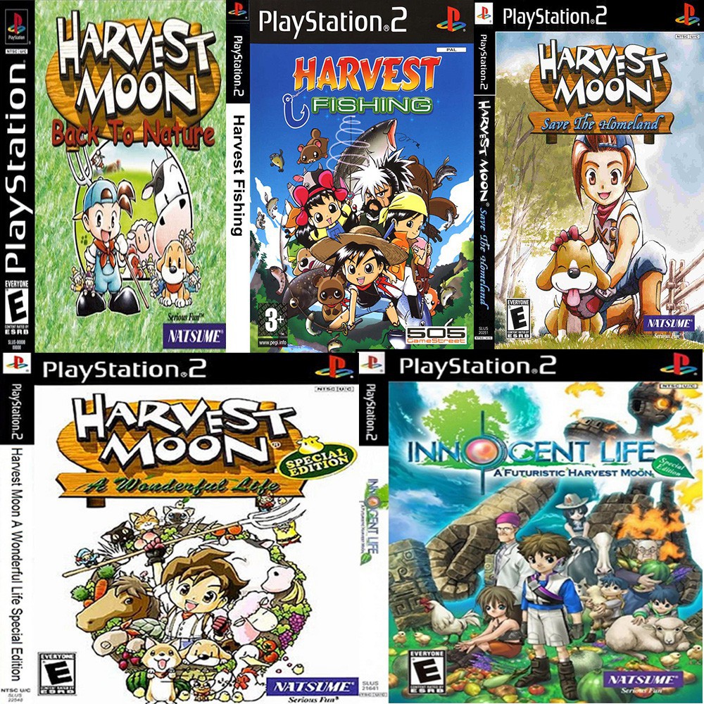 จอยเกมส์ ps2 แผ่นเกมส์ ps2 แผ่นเกมส์ PS2 (ส่งไว) Harvest Moon All (USA ...