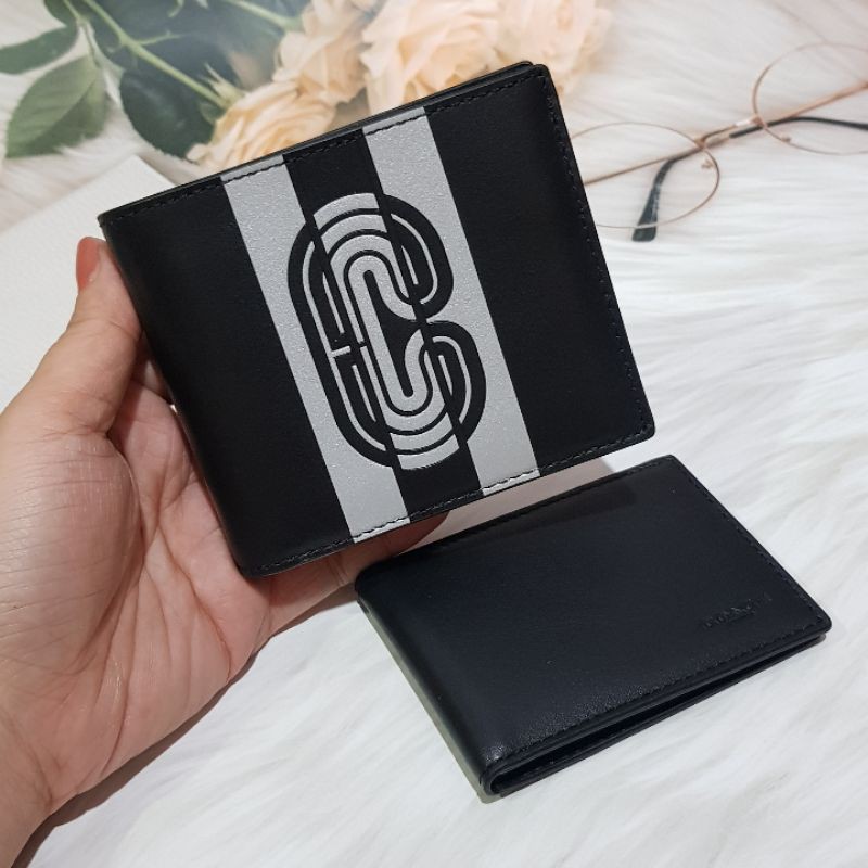 ★ พร้อมส่ง ★ของแท้100% กระเป๋าสตางค์ COACH ผู้ชาย รุ่นมีไส้ 3IN1 WALLET ...