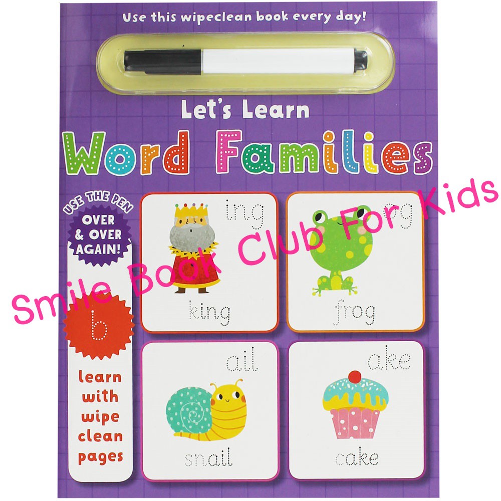 [In Stock] Let 's Learn Word Families - Wipe Clean Activity Book (ของ ...